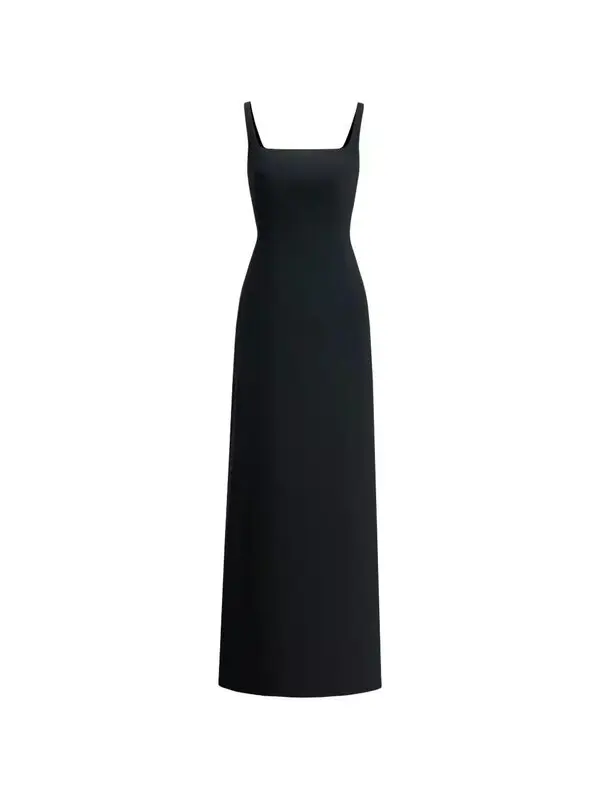 THE ARKOW Wanda Crepe Maxi Dress - Black