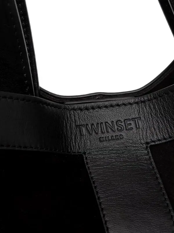 TWINSET Suede Shopping Bag