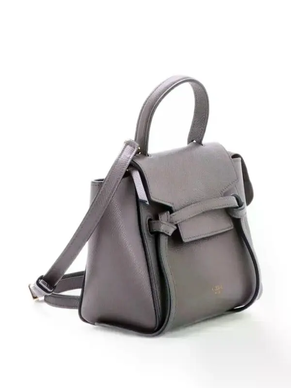 Celine Belt Bag Textured Leather Pico Shoulder Bag