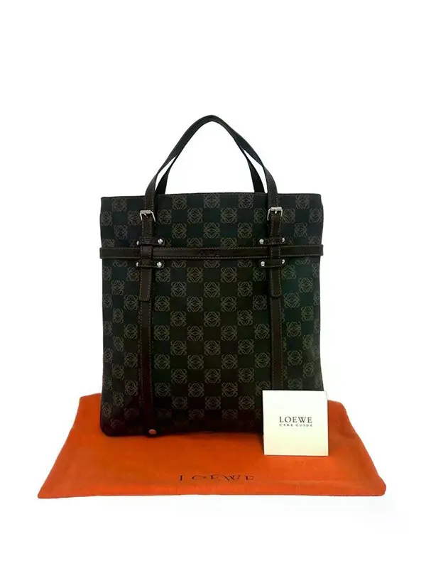 Loewe 2000-2005 Anagram Coated Canvas Tote Bag