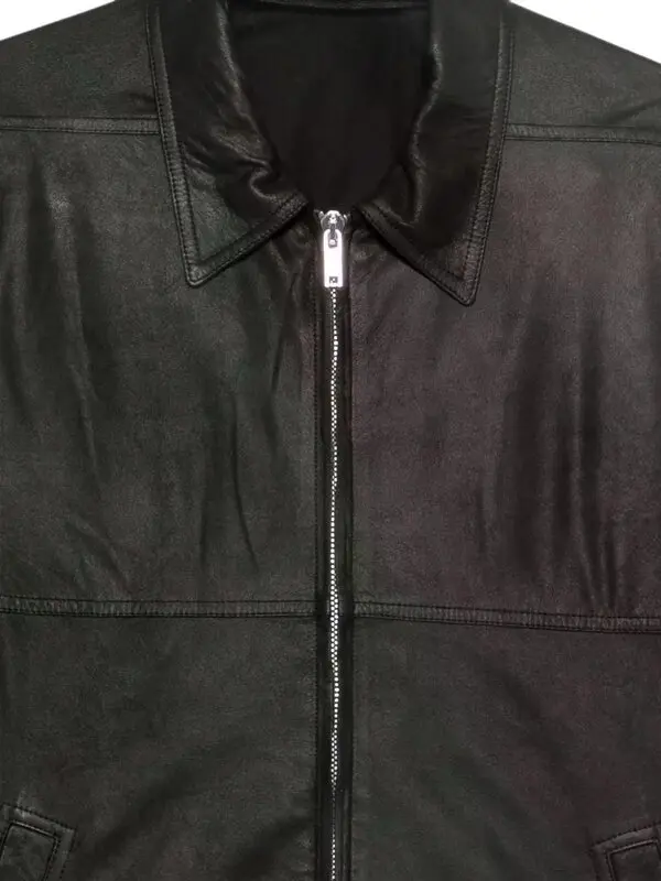 Rick Owens Leather Zip-up Jacket