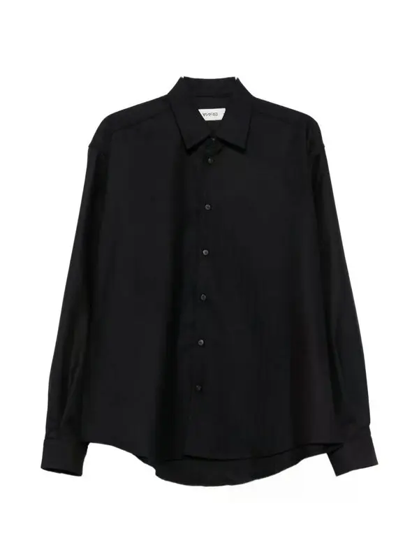 SPINA Herringbone-weave Button-down Shirt