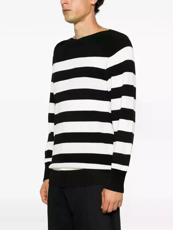 KIKO KOSTADINOV Horizontal-stripe Boat-neck Sweater
