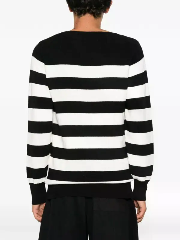 KIKO KOSTADINOV Horizontal-stripe Boat-neck Sweater