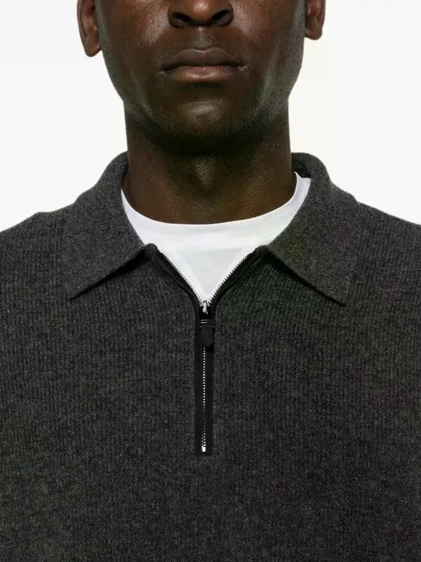 Canali Zip-fastening Polo Sweater