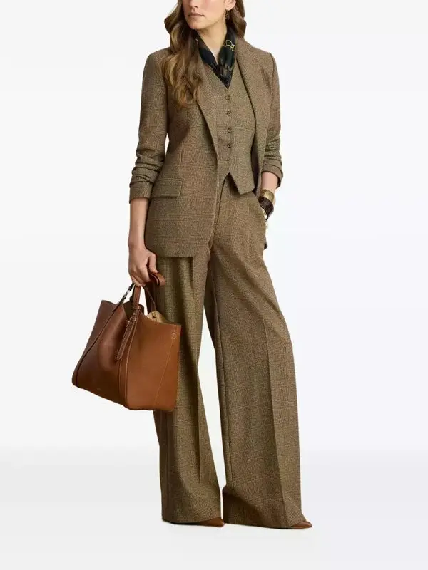 Ralph Lauren Kirahn Check-pattern Wool Trousers