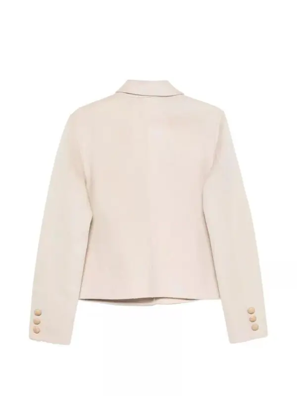 SEMICOUTURE Button-up Wool Jacket - Neutrals