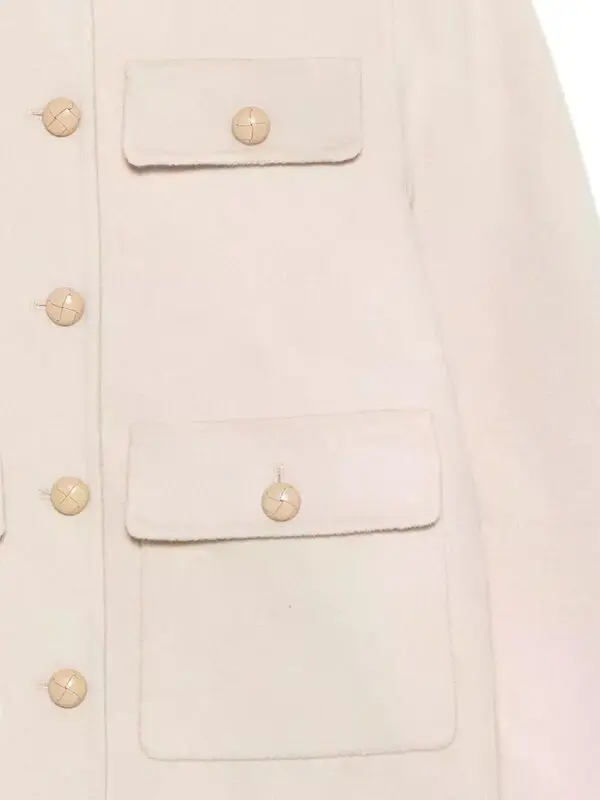 SEMICOUTURE Button-up Wool Jacket - Neutrals