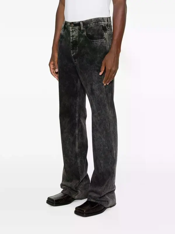 SPINA Acid-wash Flared Jeans