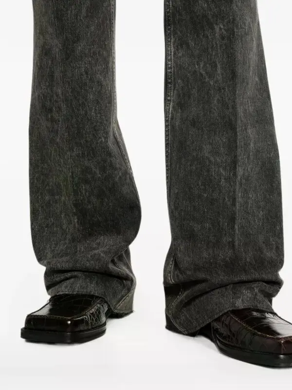 SPINA Acid-wash Flared Jeans