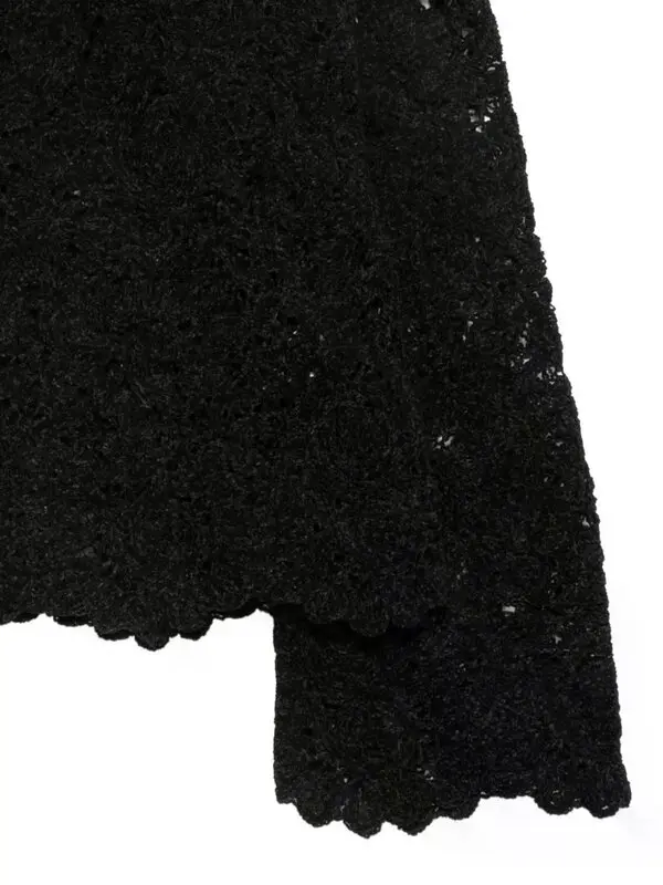 SEMICOUTURE Crochet Scalloped-edge Jumper