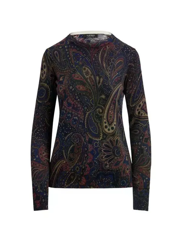 Ralph Lauren Paisley-print Sweater - Blue