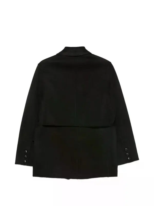 SEMICOUTURE Belted Wool Coat - Black