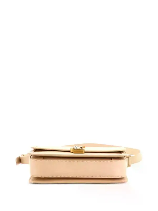 Saint Laurent Solferino Leather Medium Shoulder Bag - Neutrals