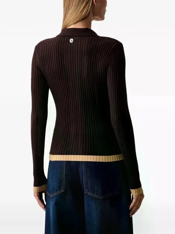 TWINSET Rib-knit Polo Jumper