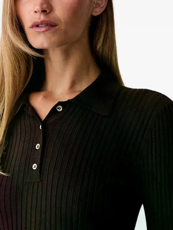 TWINSET Rib-knit Polo Jumper