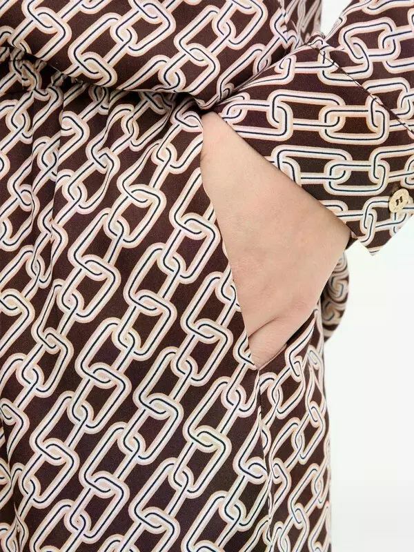 Melissa Odabash Annie Chain-print Drawstring Shorts