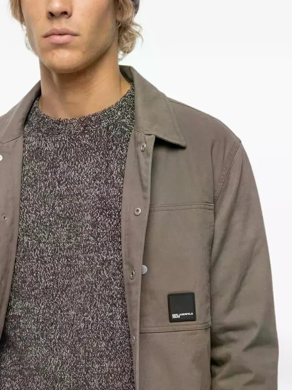 Karl Lagerfeld Logo-patch Shirt Jacket