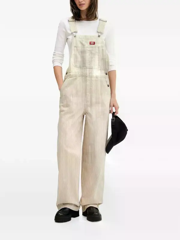 Dickies Hickory Striped Dungarees - Neutrals