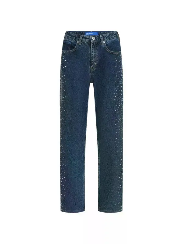 Karl Lagerfeld Crystal-embellished Straight-leg Jeans