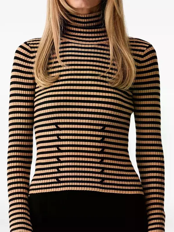 TWINSET Striped Rib-knit Sweater