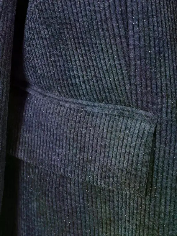 ERMANNO FIRENZE Glitter-effect Corduroy Jacket