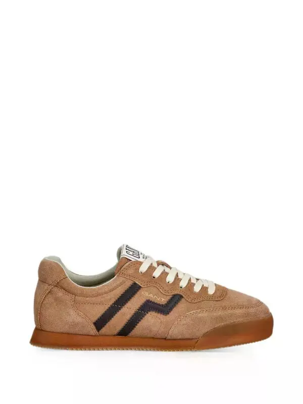 Gant Beylana Suede Logo-patch Sneakers - Brown