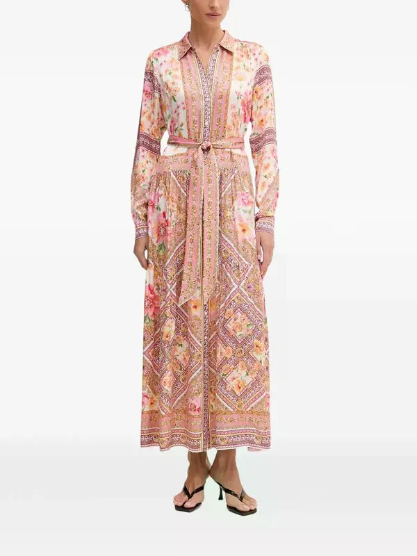Hale Bob Nicandra Floral-print Belted Maxi Dress