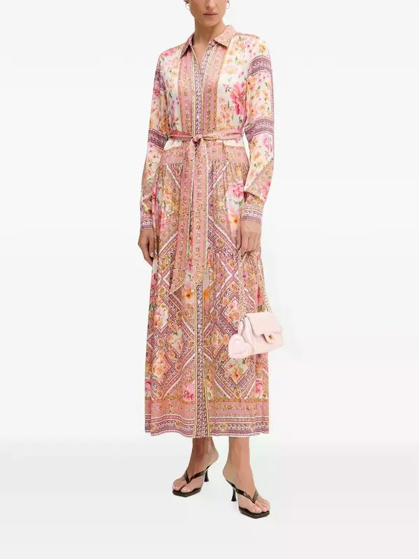 Hale Bob Nicandra Floral-print Belted Maxi Dress