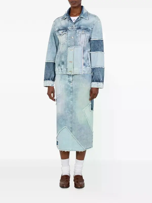 Moschino Patchwork Denim Jacket