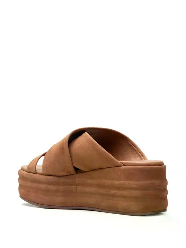 Free People Wanderbay Crossover-strap Platform Sandals