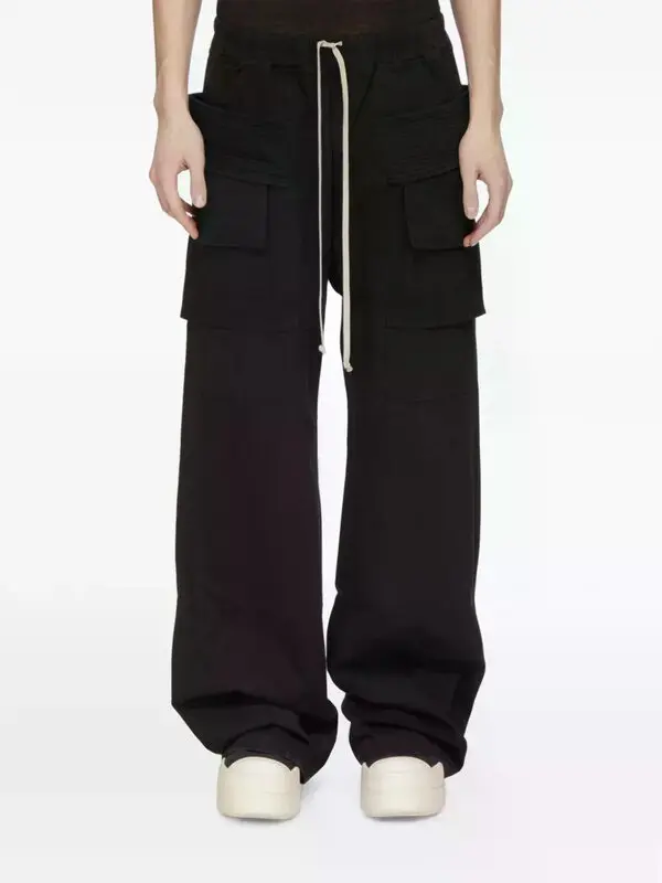 Rick Owens Quilted-pocket Cargo Pants - Black