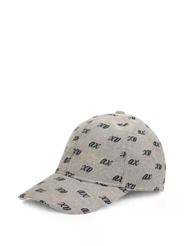 Armani Exchange Logo Pattern Baseball Cap - Neutrals