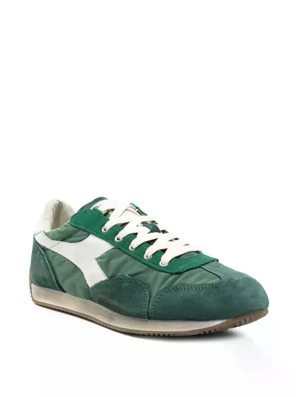 DIADORA Suede Panelled Sneakers - Green