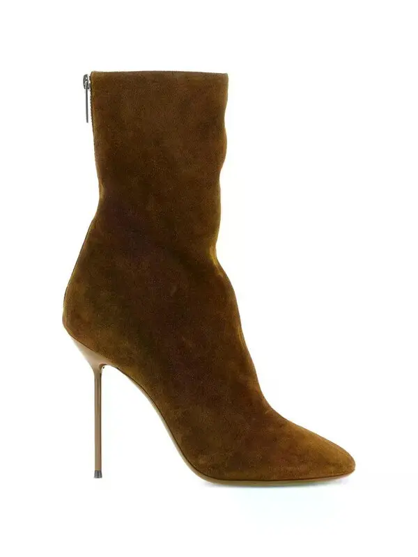 Paris Texas Lidia Suede Ankle Boots - Brown