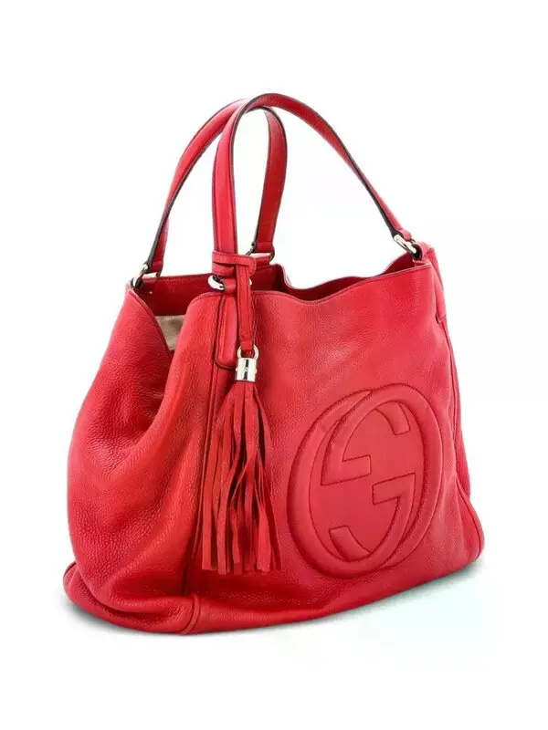 Gucci Soho Leather Medium Shoulder Bag - Red