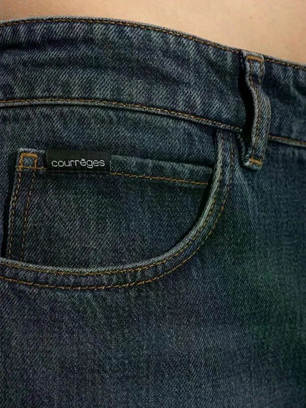 COURREGES Denim Hammer Baggy Pants
