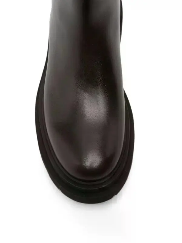 Brunello Cucinelli Monili-embellished Leather Ankle Boots