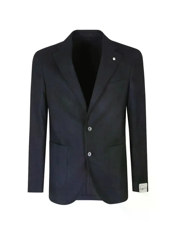 L.B.M. Herringbone-pattern Single-breasted Blazer