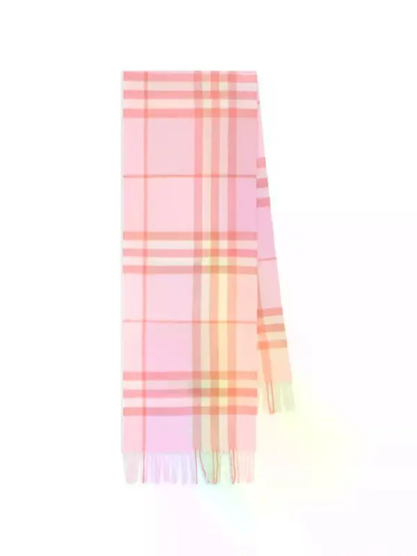 Burberry Check Fringed Scarf