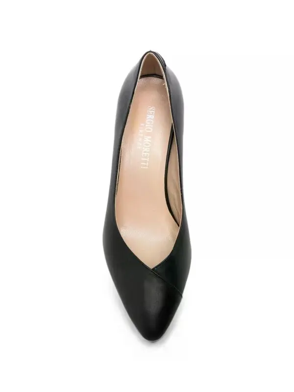 SERGIO MORETTI FIRENZE Pointed-toe Block-heel Pumps