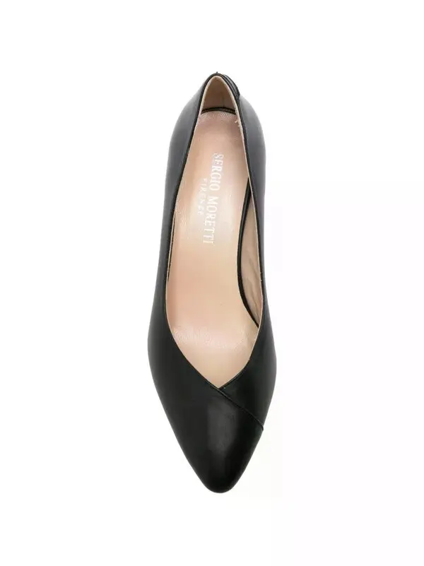 SERGIO MORETTI FIRENZE Pointed-toe Block-heel Pumps