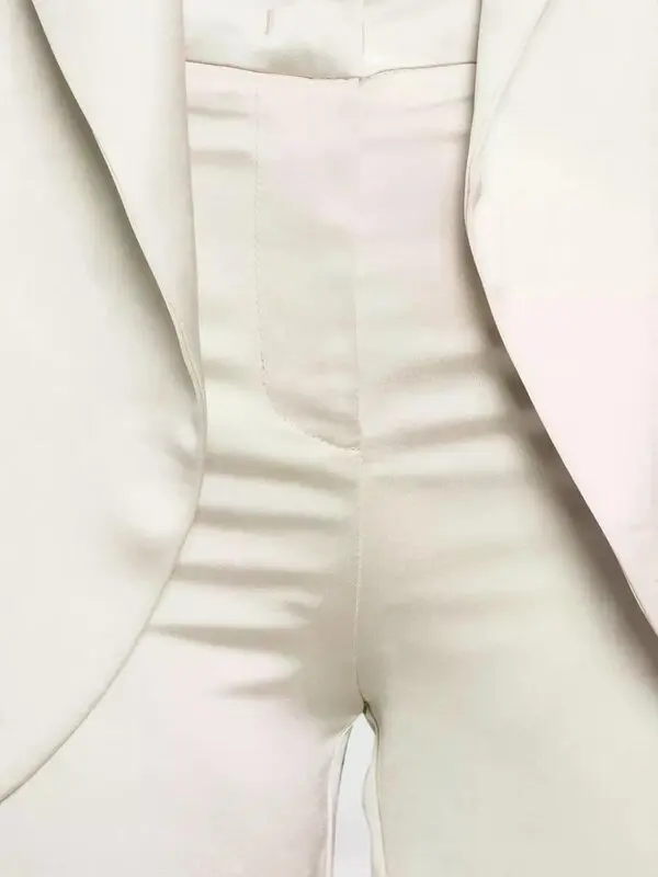 THE ARCHIVIA Feather-trim Belted Suit