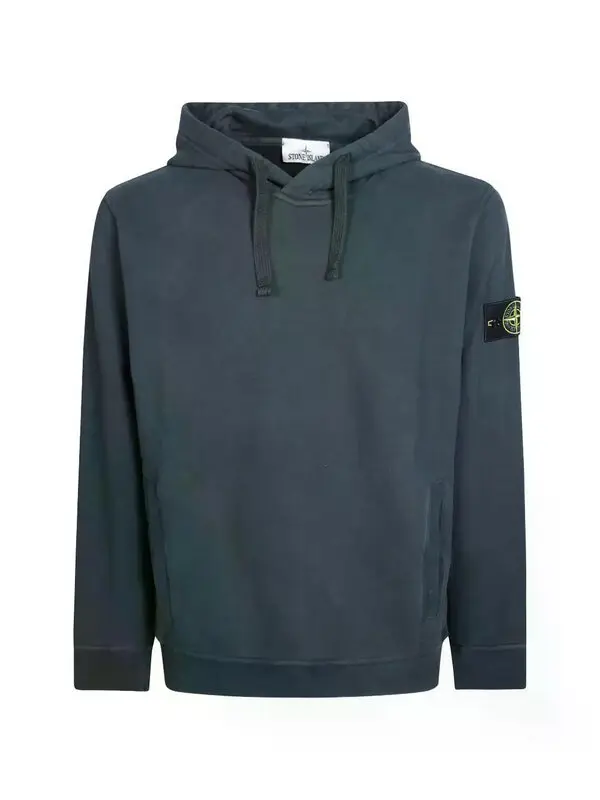 Stone Island 6100048 Brushed Organic Cotton Fleece Sweatshirt - Green