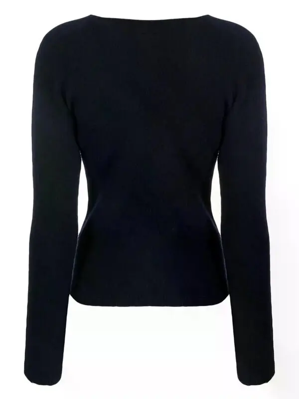 SEMICOUTURE Brushed U-neck Knitted Top