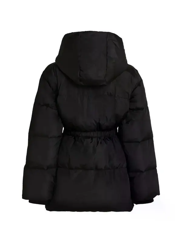 Karl Lagerfeld Cinched Midi Puffer Jacket