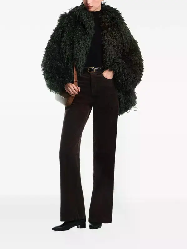 Emporio Armani Corduroy Wide-leg Jeans - Brown