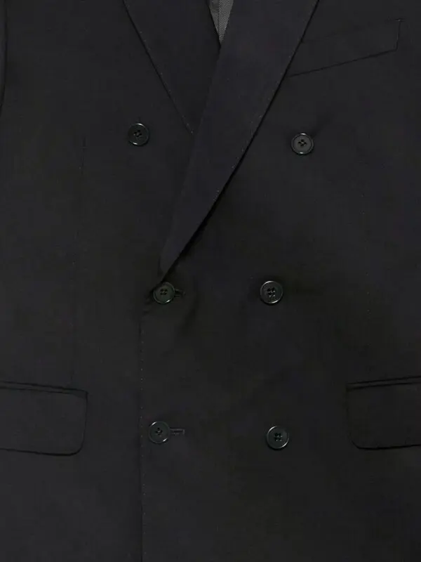 Emporio Armani Double-breasted Virgin-wool Suit
