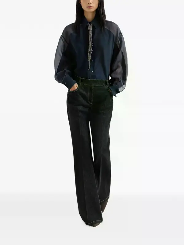 Brunello Cucinelli Monile Flared-leg Jeans