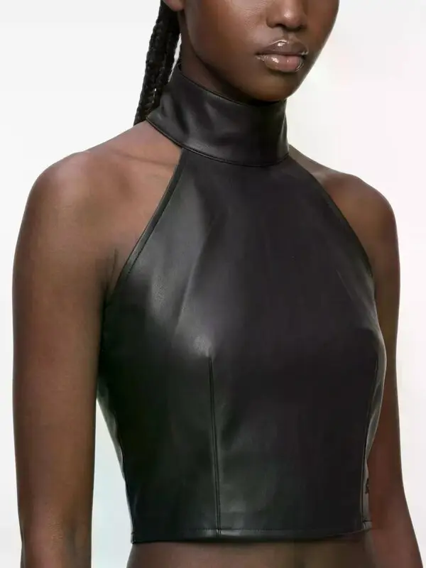 Karl Lagerfeld High Neck Halterneck Top